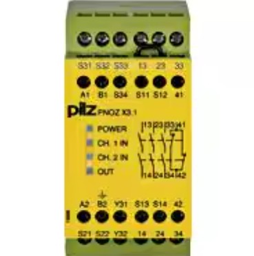 Relais de sécurité d'arrêt d'urgence Pilz PNOZ X3 avec 24V Dc tension d ...